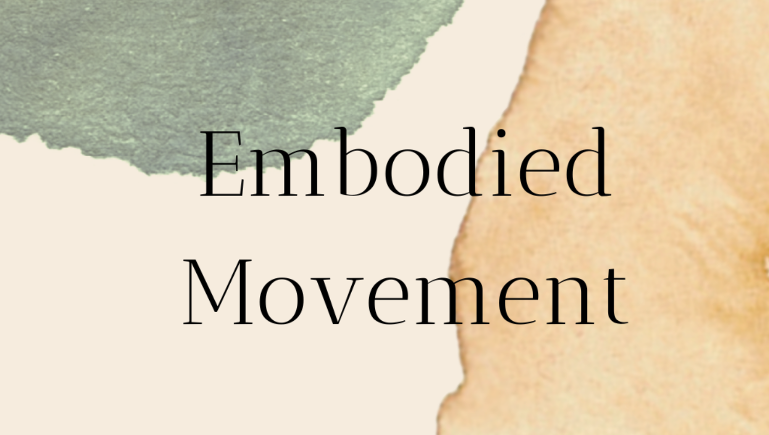 Embodied Movement | Book Online